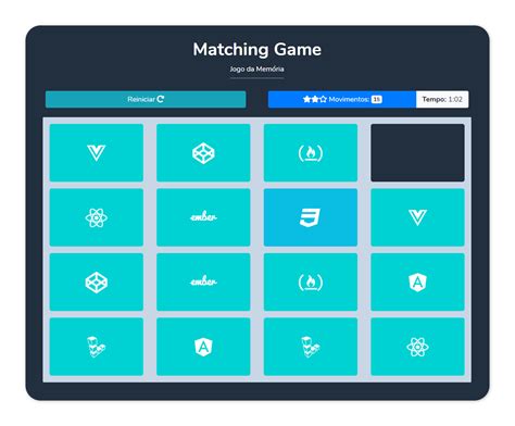 Github Darlancarusomatching Game Js Jogo Da Memória Em Javascript
