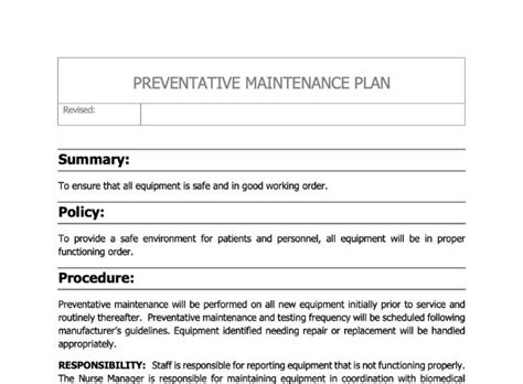 Preventative Maintenance And Repair Policy Asc Solutions Library