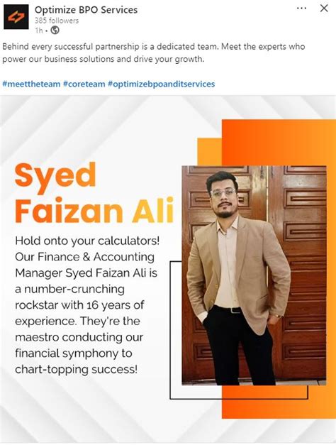Syed Faizan Ali On Linkedin Optimize Bpo Services Thank You For The