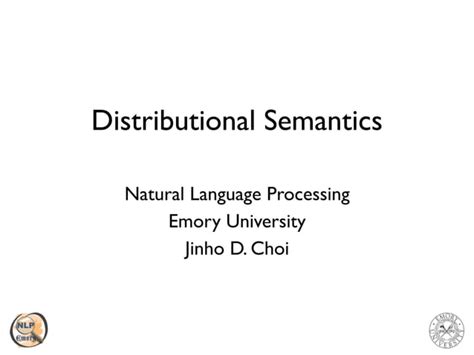Cs571 Distributional Semantics Ppt
