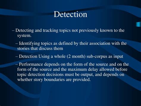 ppt topic detection and tracking powerpoint presentation free download