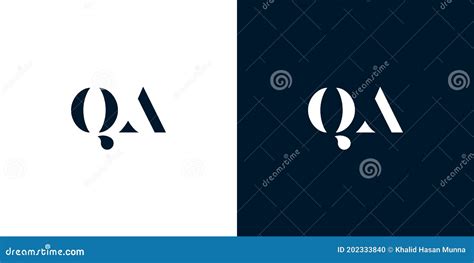 Abstract Letter Qa Logo Stock Vector Illustration Of Icon 202333840