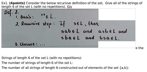 Solved Ex1 4 Points Consider The Below Recursive
