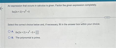 Solved An Expression That Occurs In Calculus Is Given