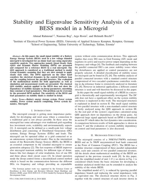 Stability And Eigenvalue Sensitivity Analysis Pdf Stability Theory