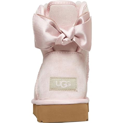Buy Ugg® Womens Satin Bow Mini Boots Seashell Pink