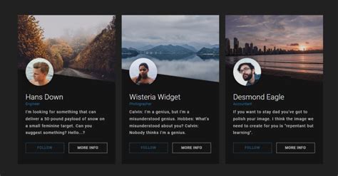 CSS Profile Card Designs Update