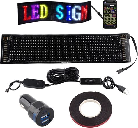 Buy DIYmall Led Car Sign Display Smart APP Control Flexible LED Matrix Panel Addressable