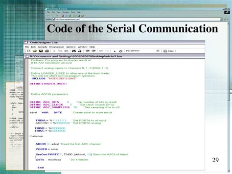 Ppt Data Acquisition System Using Matlab And Pic Microcontrollers