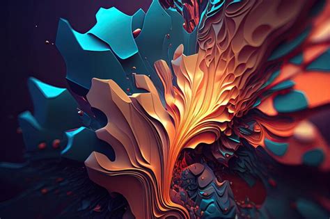 Premium Ai Image Abstract Geometric Shape Background With Curve Lines Design Generative Ai
