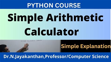 python tutorial simple arithmetic calculator using if elif else youtube