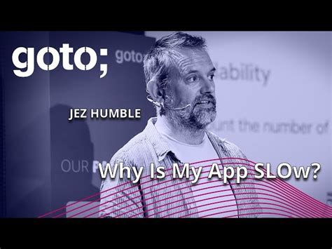 GOTO Conferences Talk Why Is My App Slow Defining Reliability In
