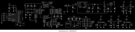 Schematic Diagram Electronic Device On Sheet Stock Vector Royalty Free 2442046619 Shutterstock