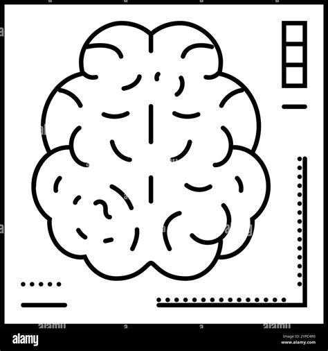 Functional Mri Neuroscience Neurology Line Icon Vector Illustration