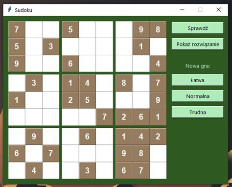 GitHub Marcinkaplon Python Sudoku Sudoku In Python With GUI