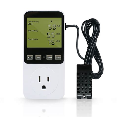 Zuyiyi Digital Humidity Temperature Controller Outlet Plug With Sensor Timer