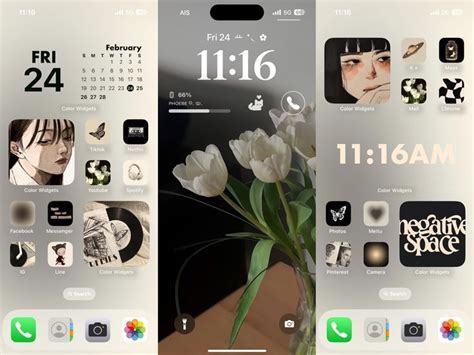 IOS16 Aesthetic Customization Custom Lock Screen Widgets Icons