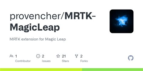 Github Provenchermrtk Magicleap Mrtk Extension For Magic Leap