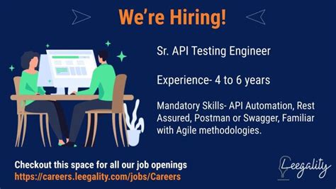Hiring Career Testautomation Testing Jobs Apitesting Abhijeet Rajpurohit