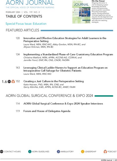 Issue Information 2024 Aorn Journal Wiley Online Library