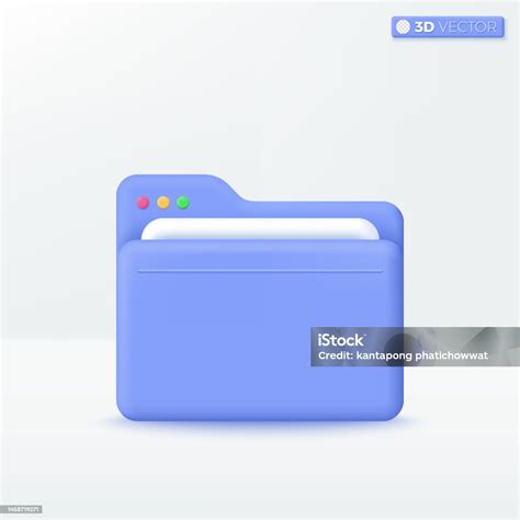 파일 아이콘 기호가 있는 폴더입니다 프리젠 테이션 편안한 검색 저장된 데이터 파일 관리 개념을위한 정보 온라인 포트폴리오 3d 벡터 고립 된 그림 만화 파스텔 최소한의