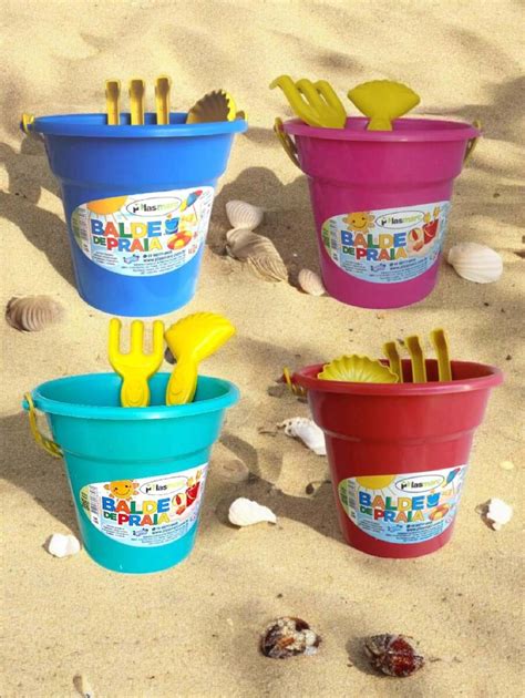 Kit 25 Baldinhos De Praia Plástico Diversão Lembrancinha De Festa Lembrança Aniversário Shein