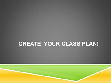 Class Plan Pptx