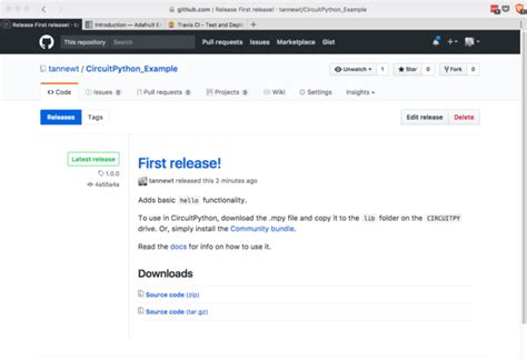 Releasing On Github Creating And Sharing A Circuitpython Library