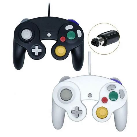 유선 게임 패드 닌텐도 Ngc Gc 용 큐브 컨트롤러 Wii Wiiu용 조이스틱 조이패드 액세서리 티몬