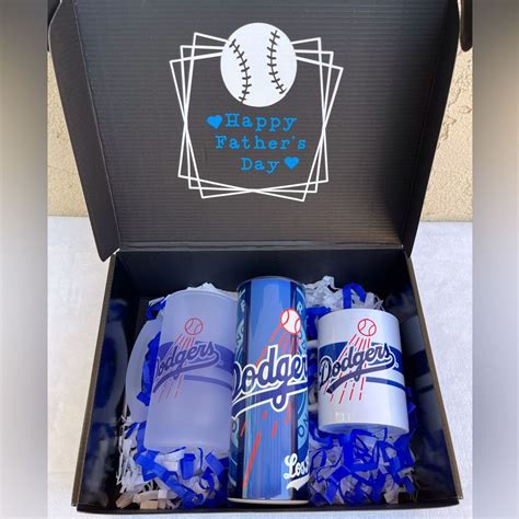 Dodgers Set Of 3tumbler Mug Beer Mug Happy Fathers Day Cards