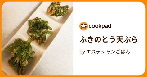 ふきのとう天ぷら By エステシャンごはん 【クックパッド】 簡単おいしいみんなのレシピが395万品