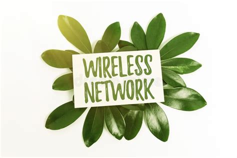 Text Sign Showing Wireless Network Business Overview Computer Network That Uses Wireless Data