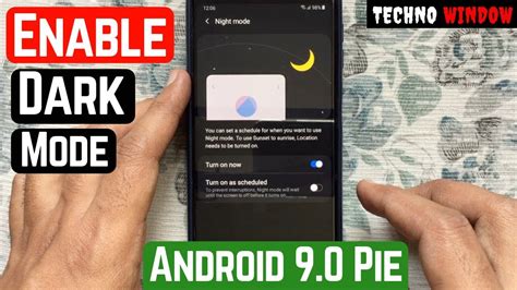 How To Enable Dark Mode On Android Pie Android 90 Pie Youtube
