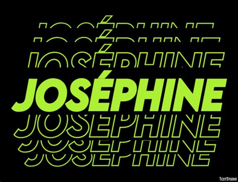 Joséphine Effet De Texte Et Design De Logos Prénom