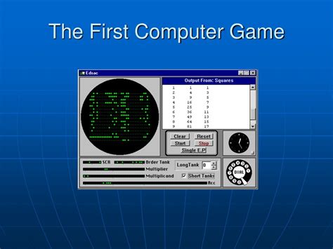 First Computer Game A Blast From The Past