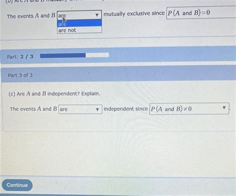 Solved Let A And B Be Events With P A P B And Chegg Com