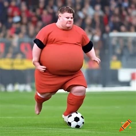 A Fat Pig Soccer Player On Craiyon