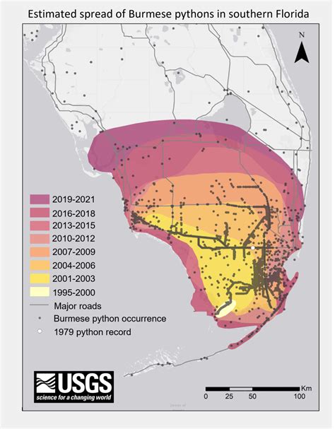 Pythons In Florida Map Aloise Marcella