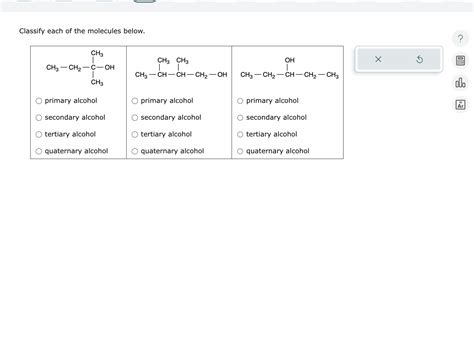Solved Classify Each Of The Molecules Below Classify Each Of