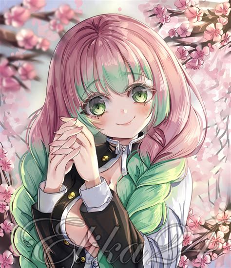 Mitsuri Kanroji Fanart By Elika24 Demonslayer Kanrojimitsuri
