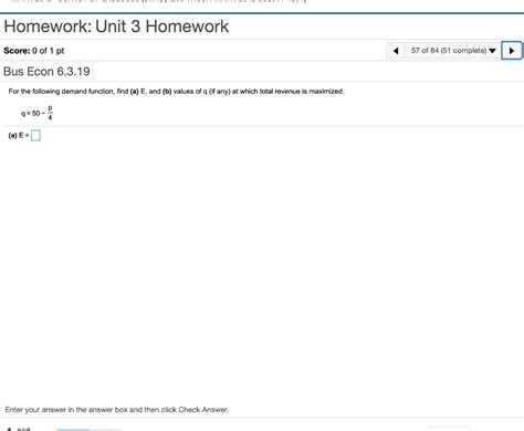 Solved Homework Unit 3 Homework Score 0 Of 1 Pt 57 Of 84