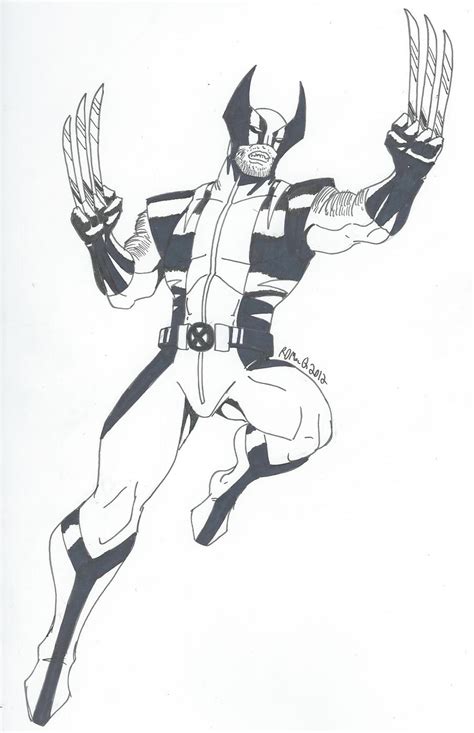 Wolverine Black And White By Robertmacquarrie1 On Deviantart