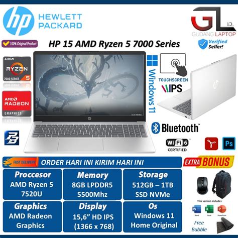 Jual Laptop Gaming Hp Amd Ryzen U Gb Tb Ssd Inch Touchscreen Windows