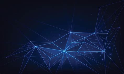 Connected Polygons Plexus Vector Background Digital Data Visualization