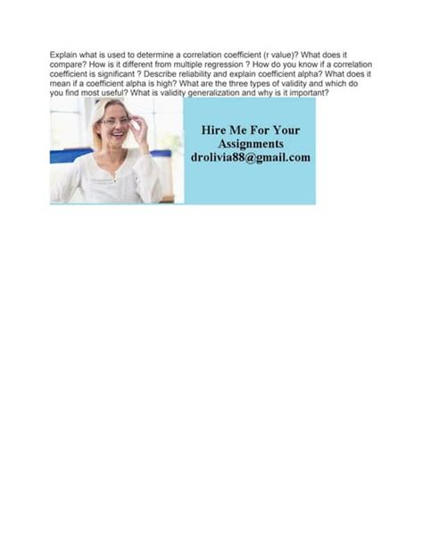 Explain What Is Used To Determine A Correlation Coefficient R Value Pdf