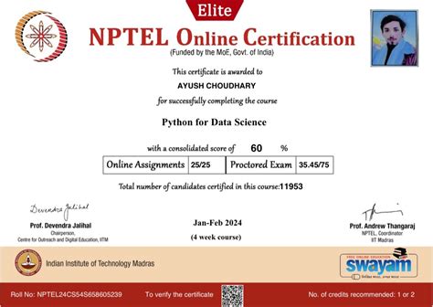 ayush choudhary on linkedin datascience nptel pythonprogramming