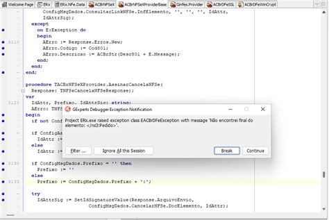 Nfsex Ginfes Santo Andrésp Erro Ao Cancelar Acbrnfse Projeto Acbr