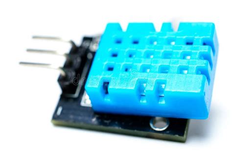 Temperature And Humidity Weather Sensor Module DHT At White Isolated Electronics Diy Robotics