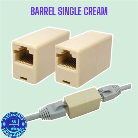 Jual Barrel Barel Lan Rj45 Single Barel Sambungan Lan Shopee Indonesia