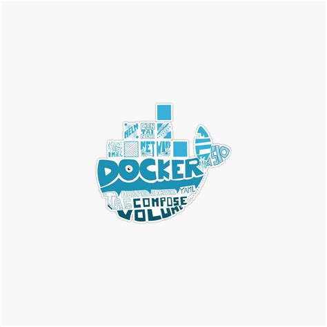 Onim Docker Logo Text Portrait Artistic Tribute For Tech Enthusiasts